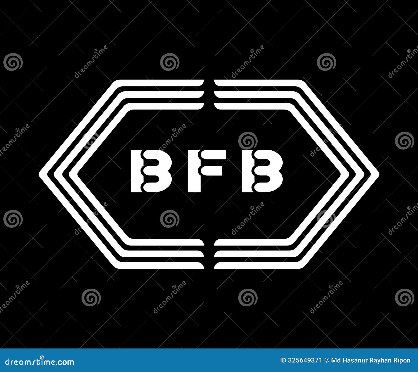 BFB Letter Logo Design. BFB Simple and Modern Creative Monogram Initial ...