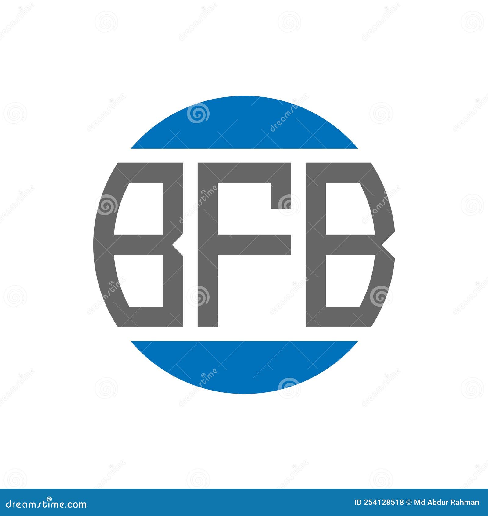 BFB Letter Logo Design on White Background. BFB Creative Initials ...