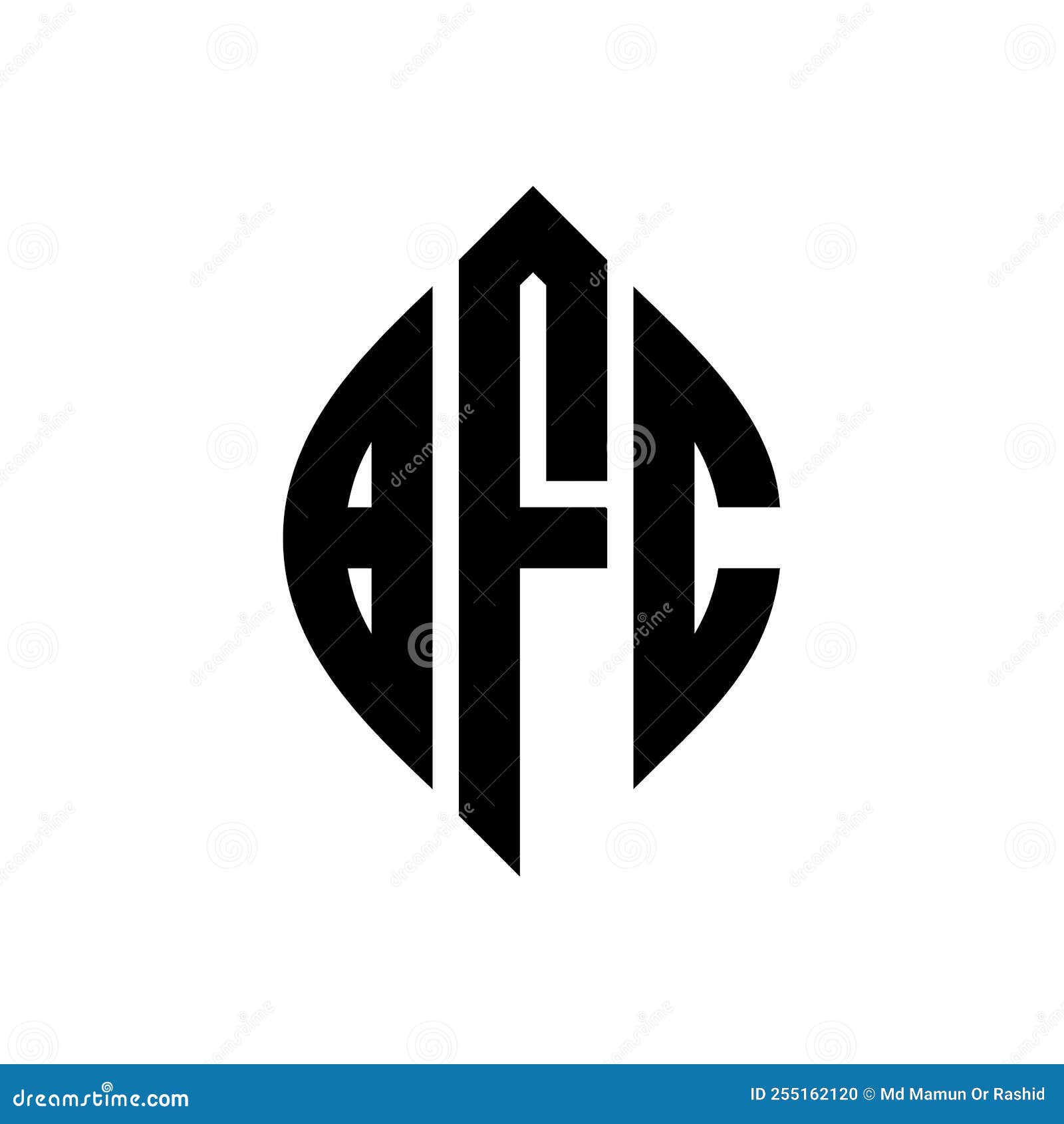 BFC Circle Letter Logo Design with Circle and Ellipse Shape. BFC ...