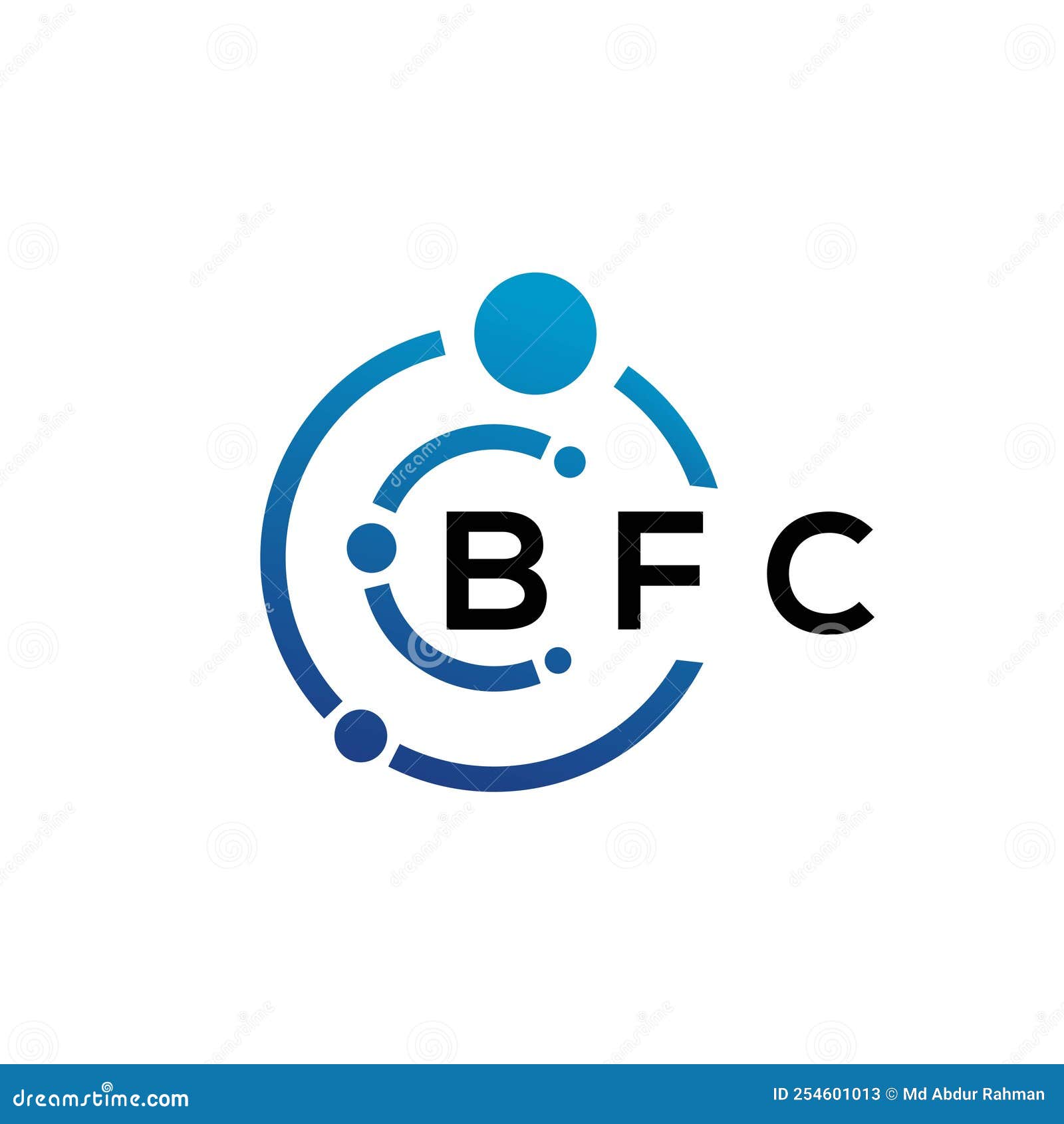 BFC Letter Logo Design On White Background. BFC Creative Initials ...