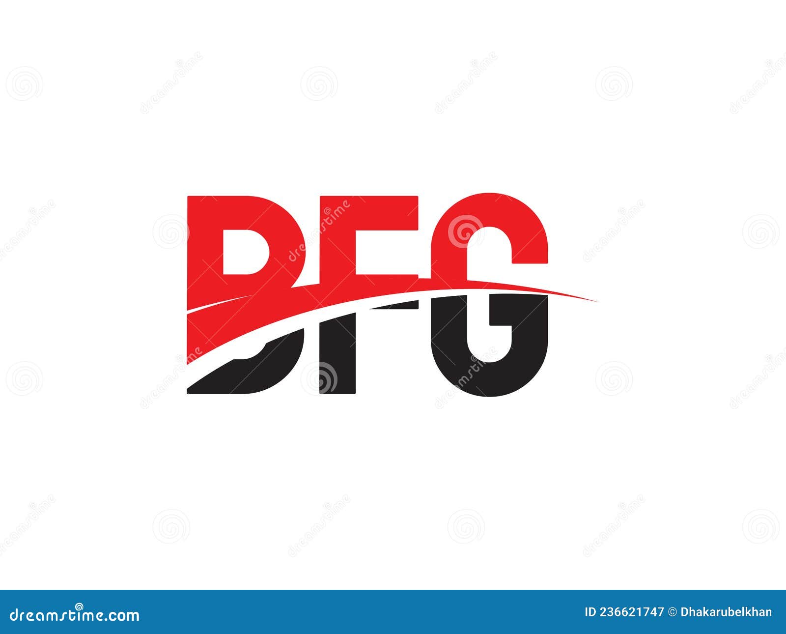 BFG Letter Initial Logo Design Vector Illustration | CartoonDealer.com ...