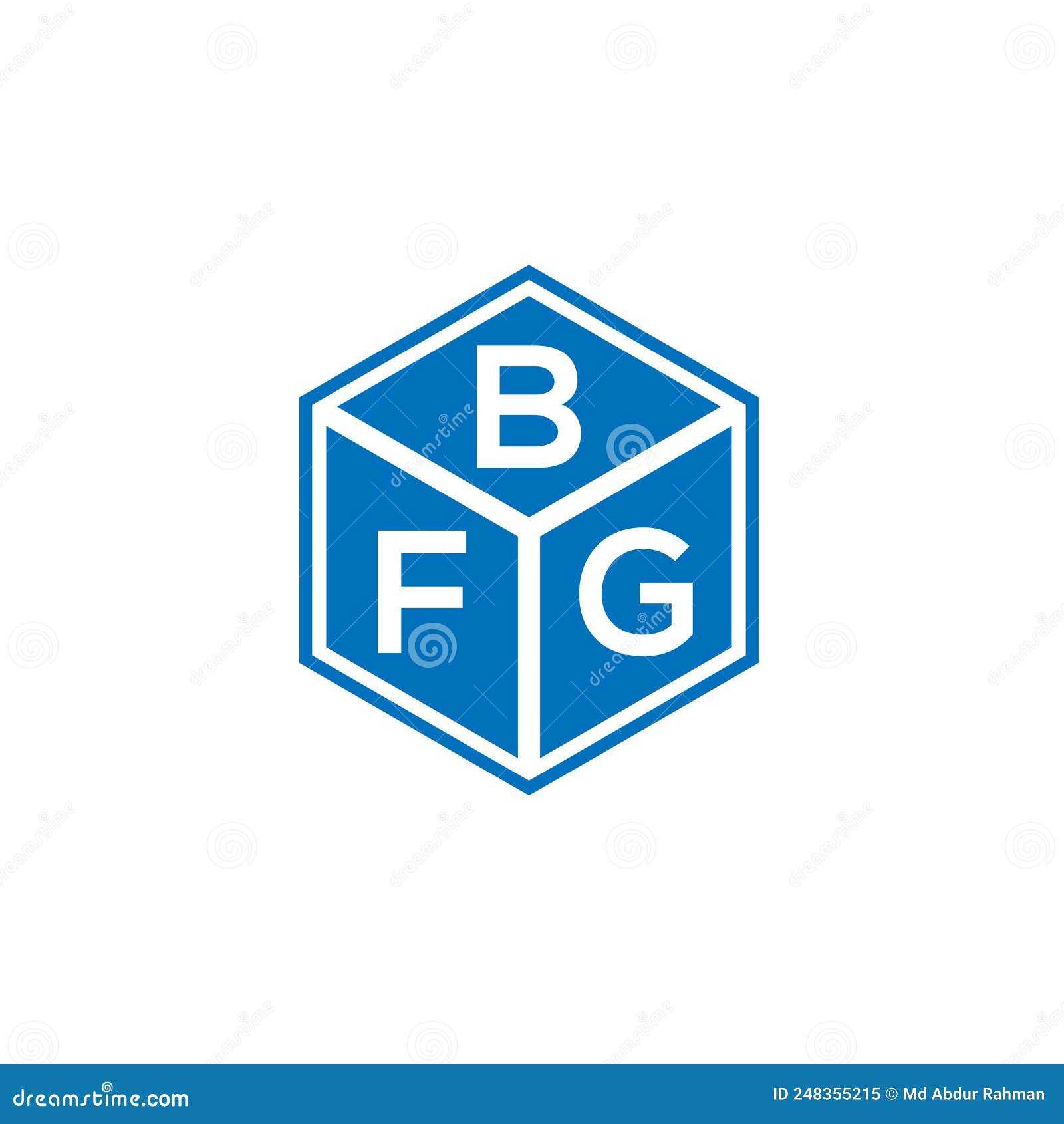 BFG Letter Logo Design On Black Background. BFG Creative Initials ...