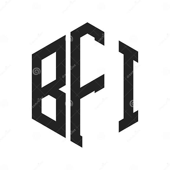 BFI Logo Design. Initial Letter BFI Monogram Logo Using Hexagon Shape ...