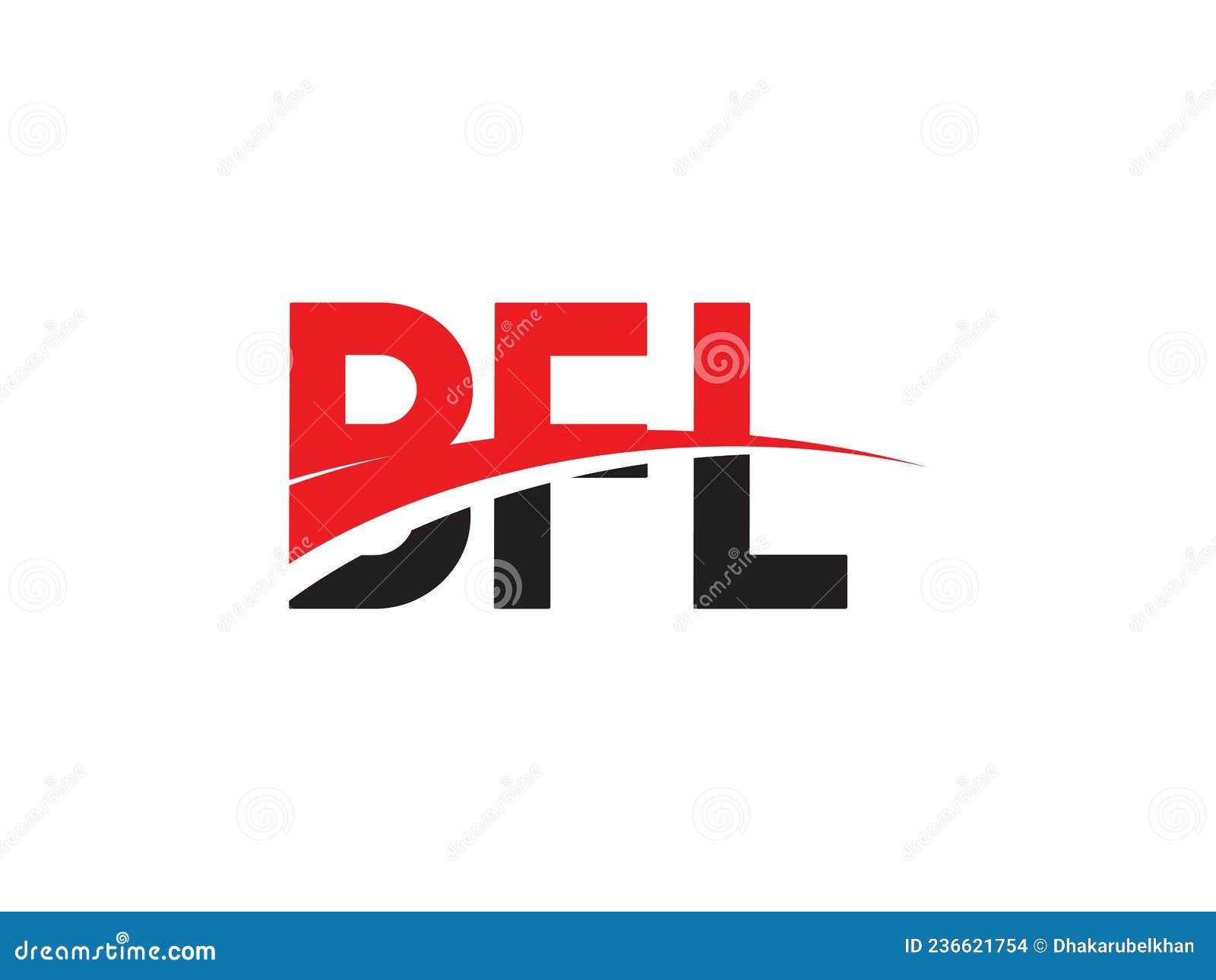BFL Letter Initial Logo Design Vector Illustration Stock Vector ...