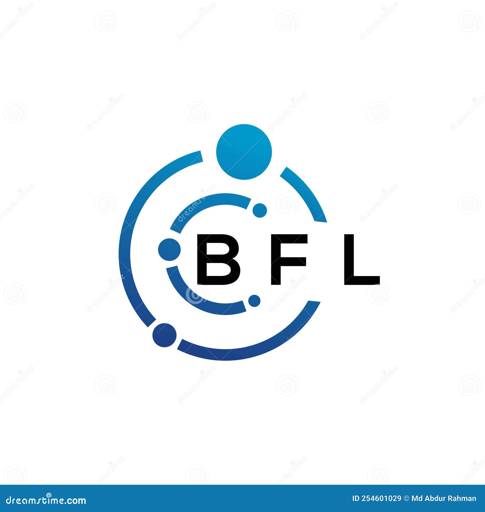 BFL Letter Logo Design on White Background. BFL Creative Initials ...