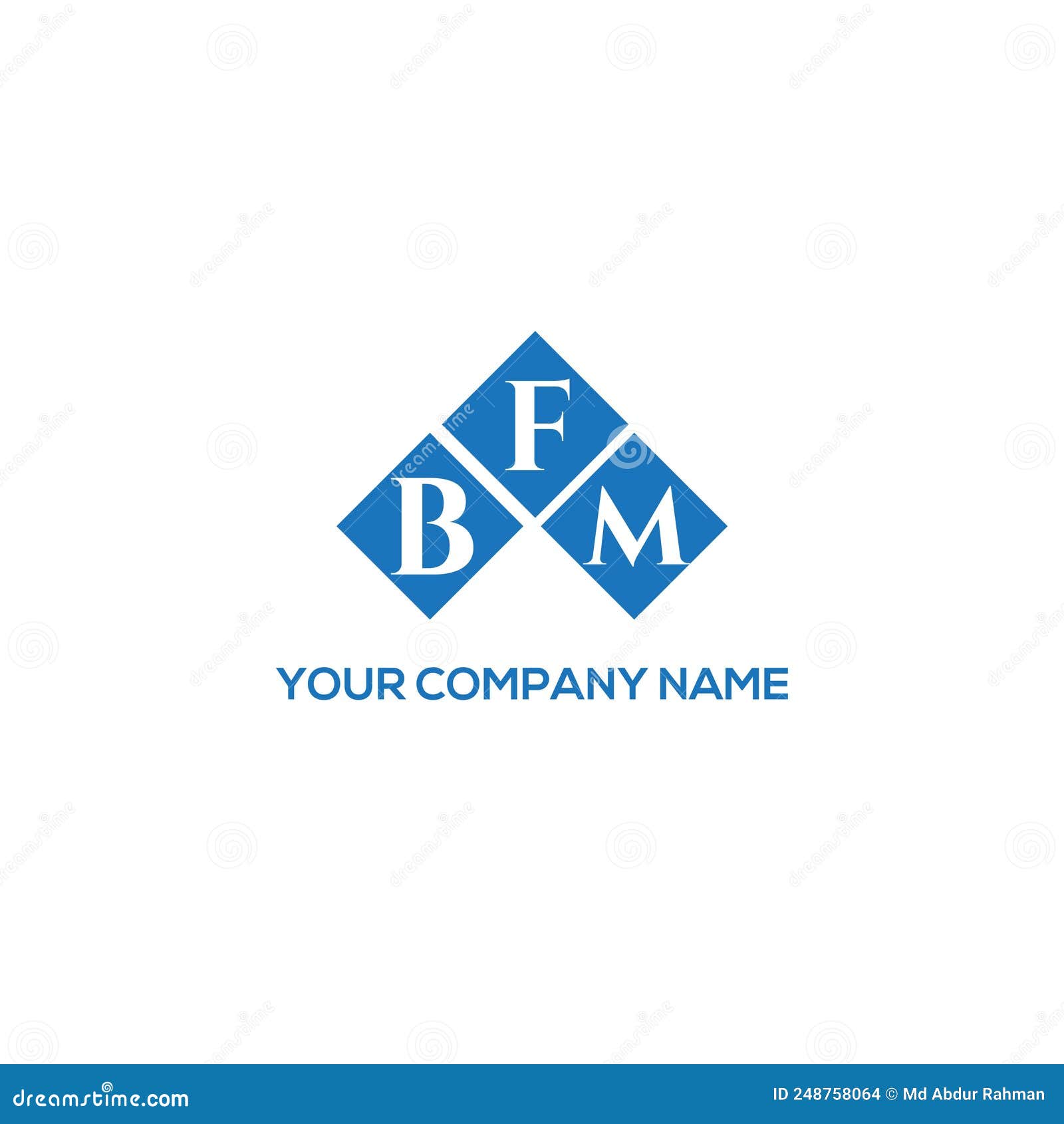 BFM Letter Logo Design on BLACK Background. BFM Creative Initials ...