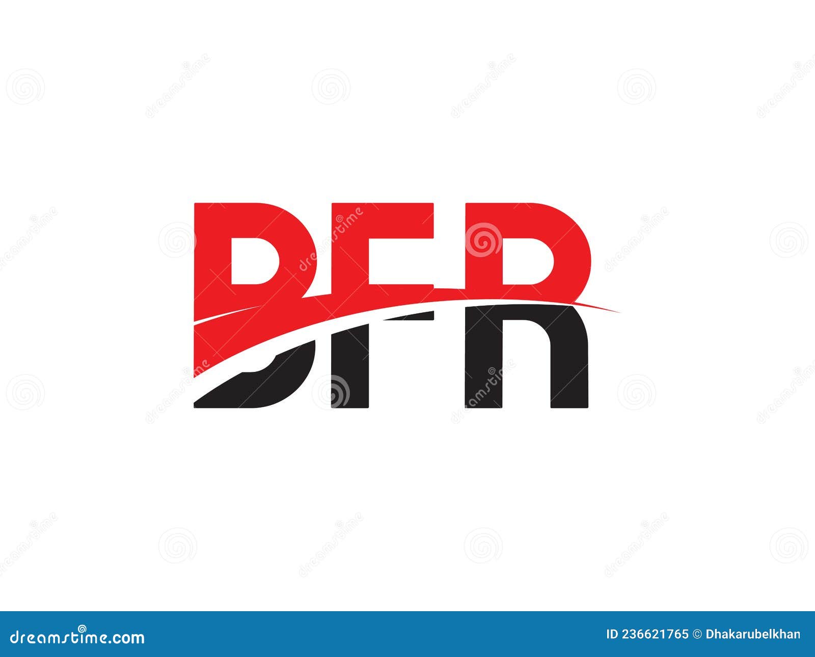 BFR Letter Initial Logo Design Vector Illustration Stock Vector ...