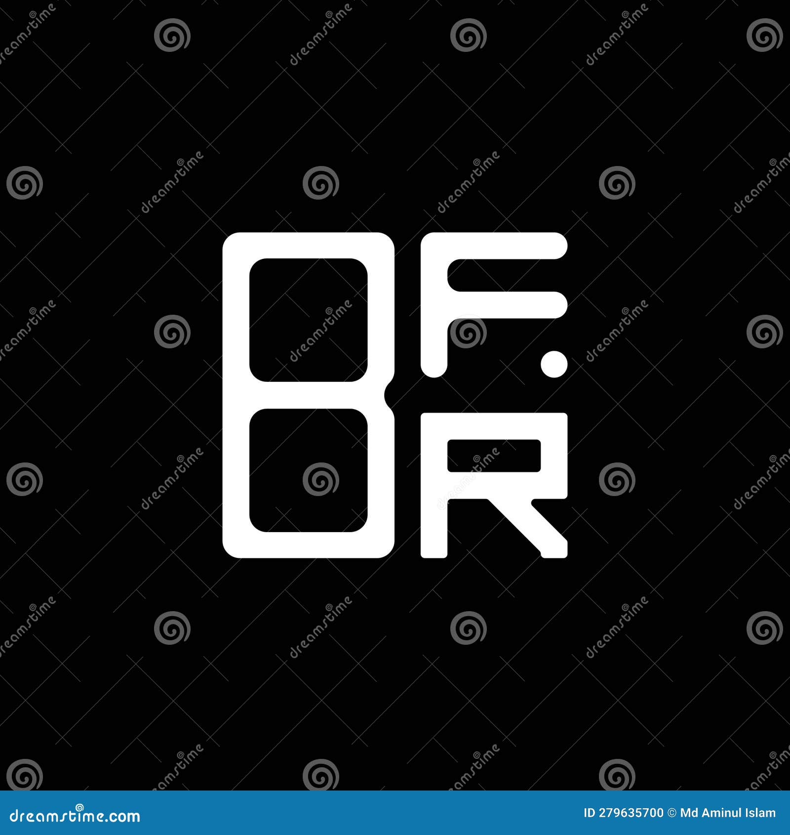 BFR Letter Logo Creative Design with Vector Graphic, BFR Stock Vector ...
