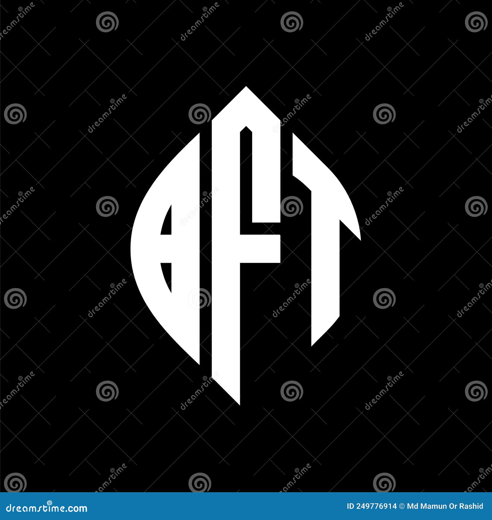 BFT Circle Letter Logo Design with Circle and Ellipse Shape. BFT ...