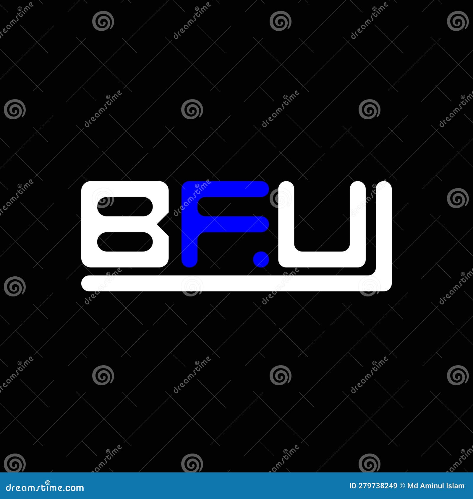 BFU Letter Logo Creative Design with Vector Graphic, BFU Stock Vector ...