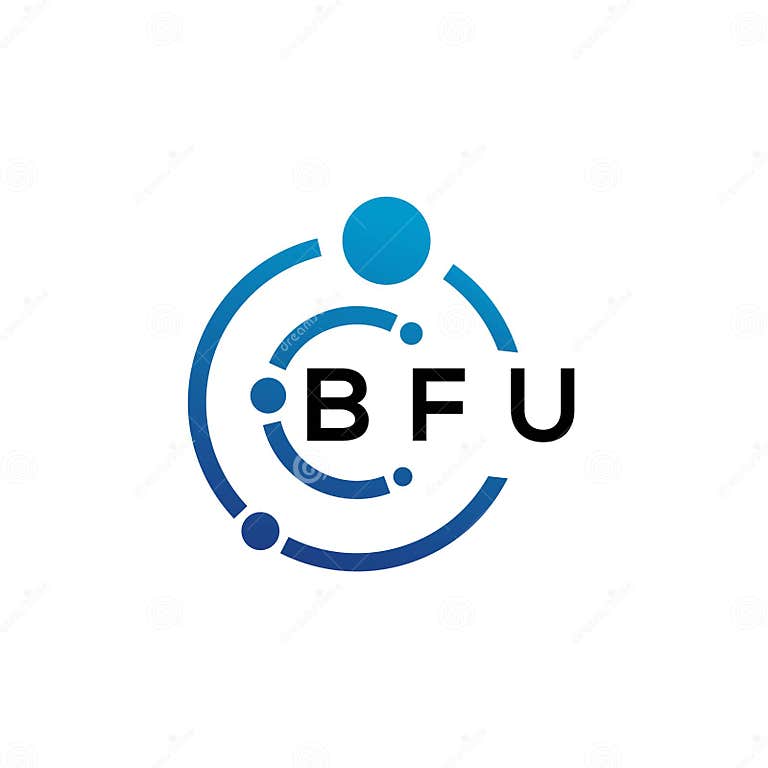 BFU Letter Logo Design on White Background. BFU Creative Initials ...