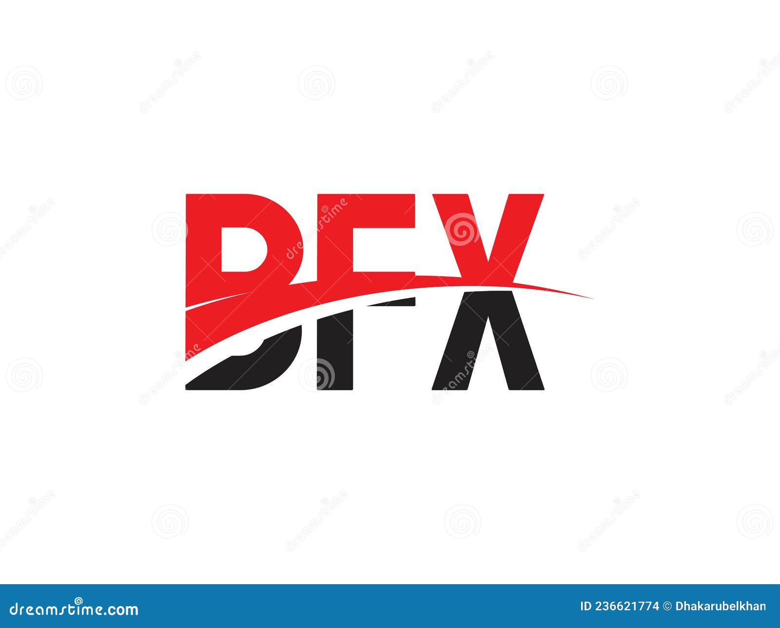 BFX Letter Initial Logo Design Vector Illustration Stock Vector ...