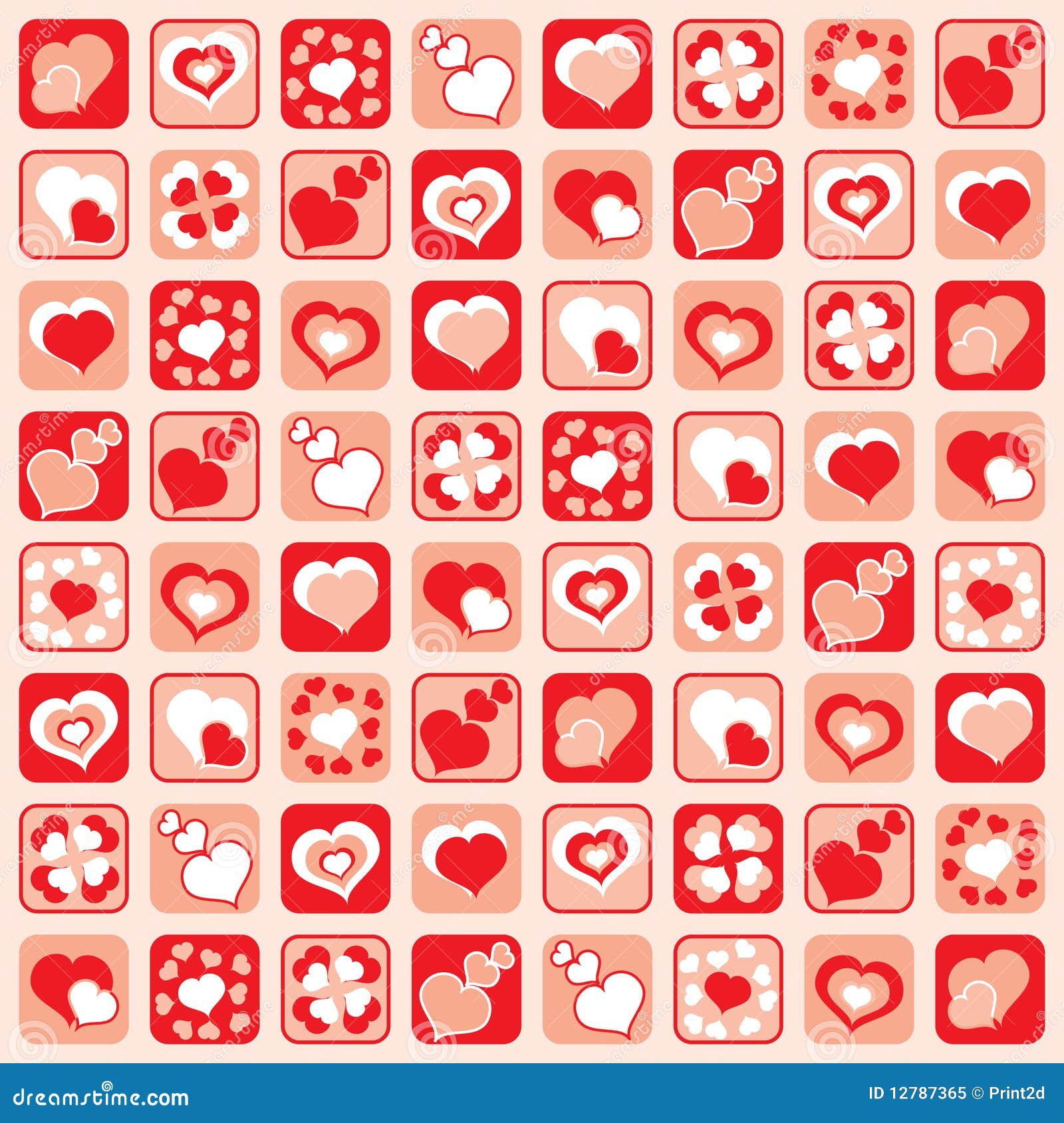 Bg_heart stock vector. Illustration of hearts, valentine - 12787365
