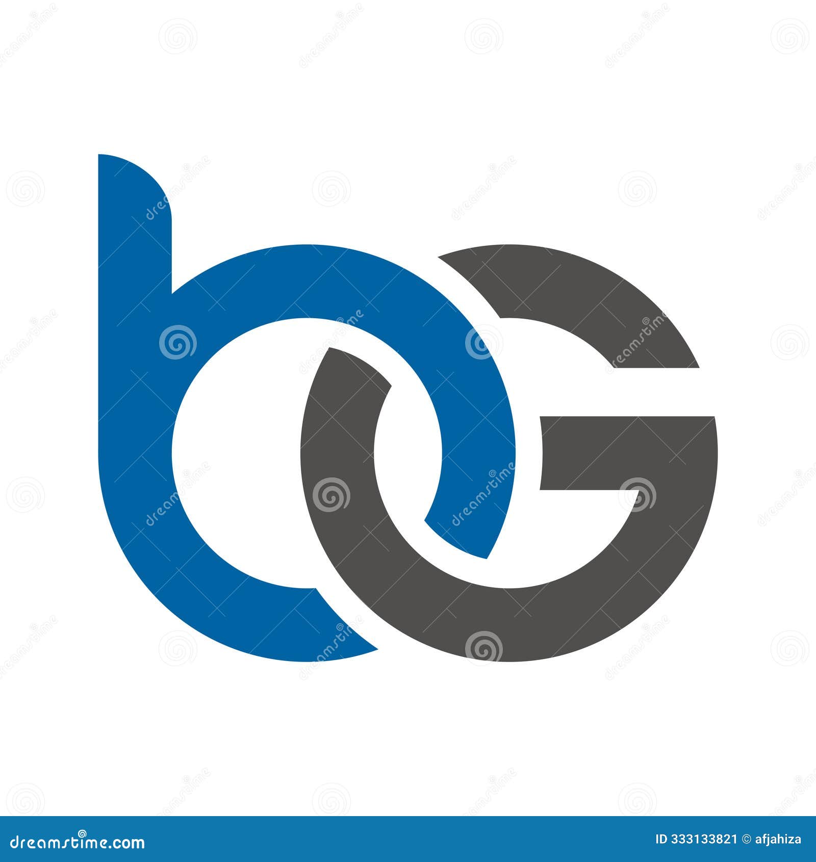 Bg Letter Link Logo Template Stock Vector - Illustration of brand ...