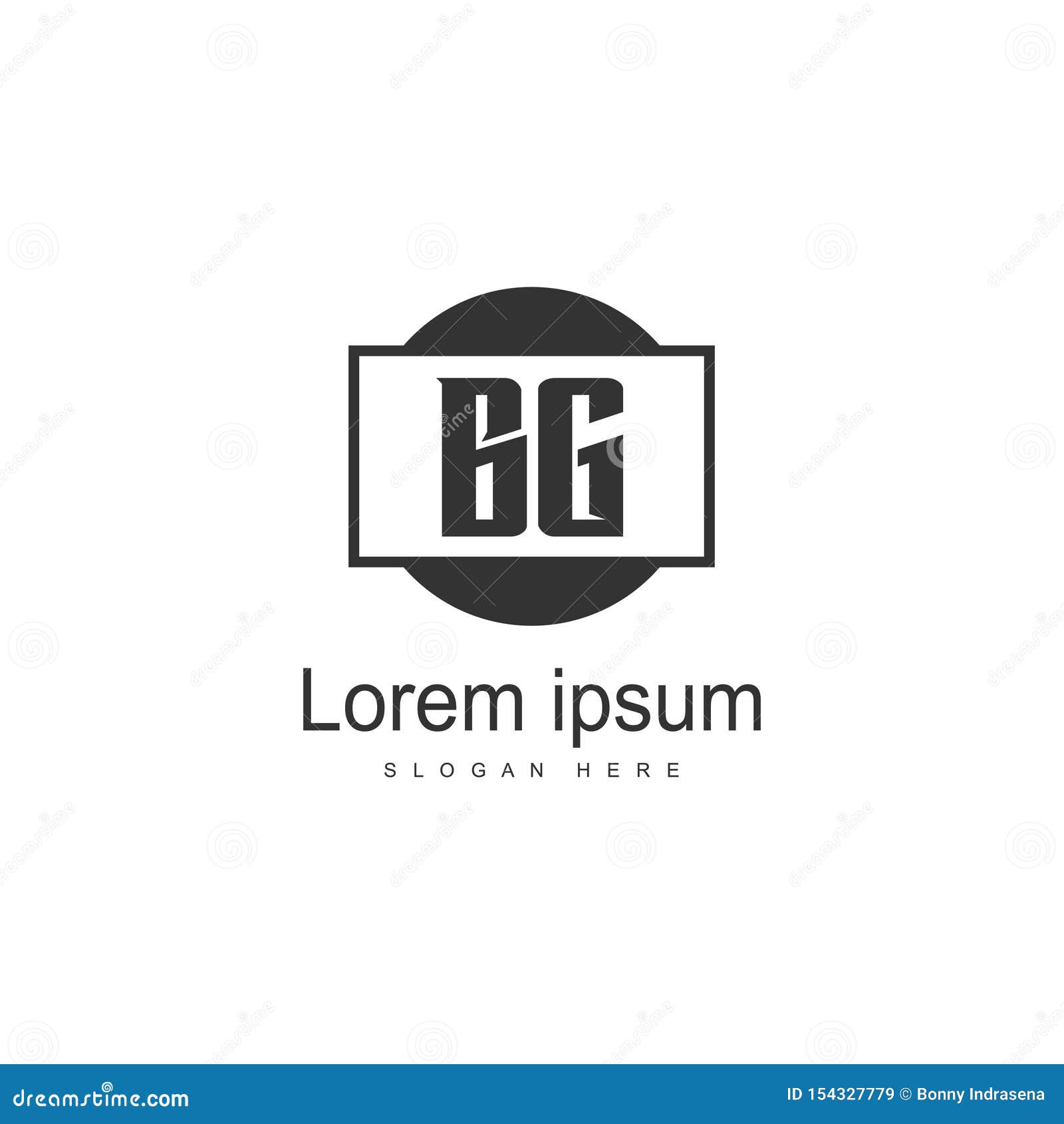 BG Letter Logo Design. Creative Modern BG Letters Icon Illustration ...
