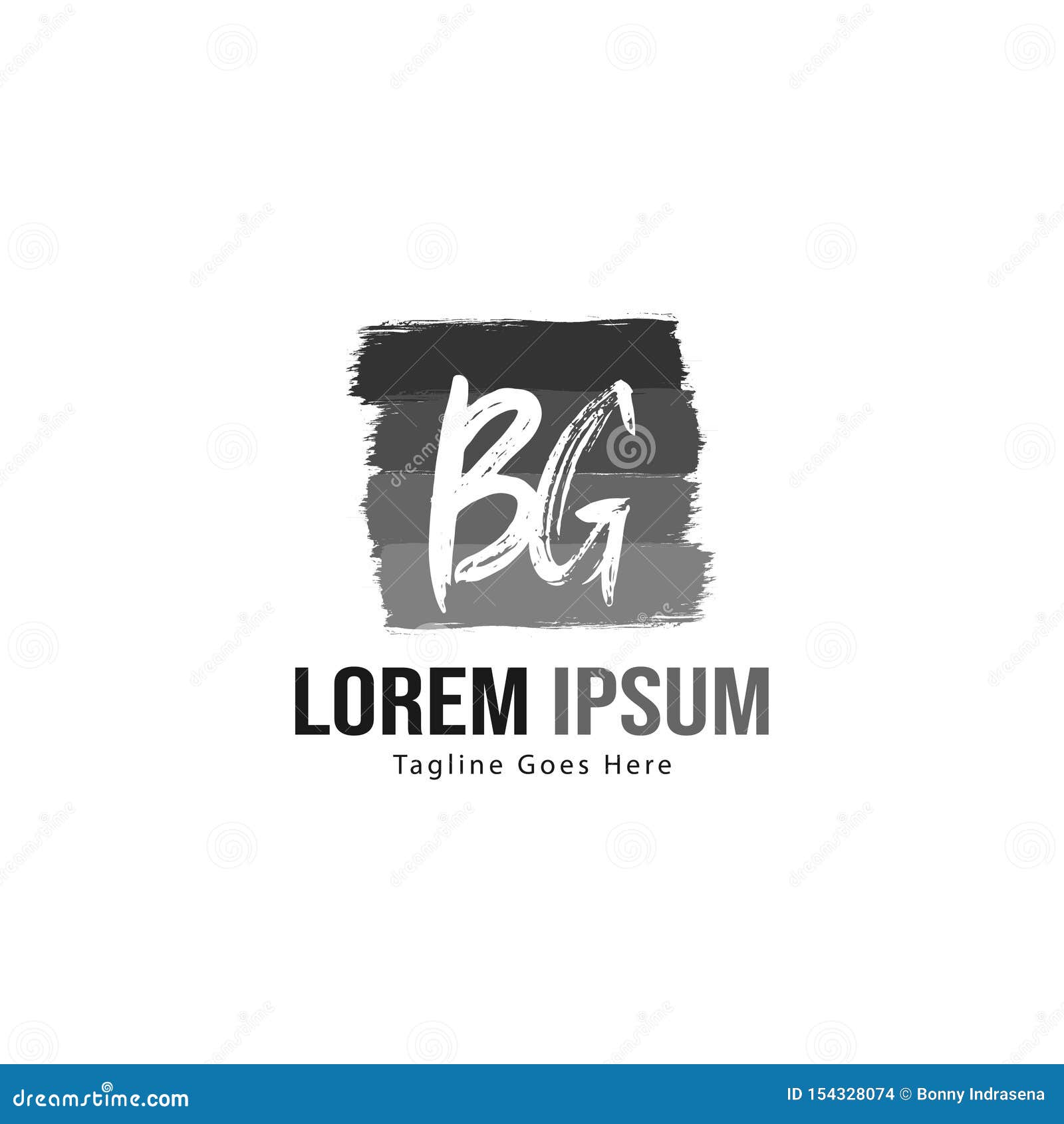 BG Letter Logo Design. Creative Modern BG Letters Icon Illustration ...