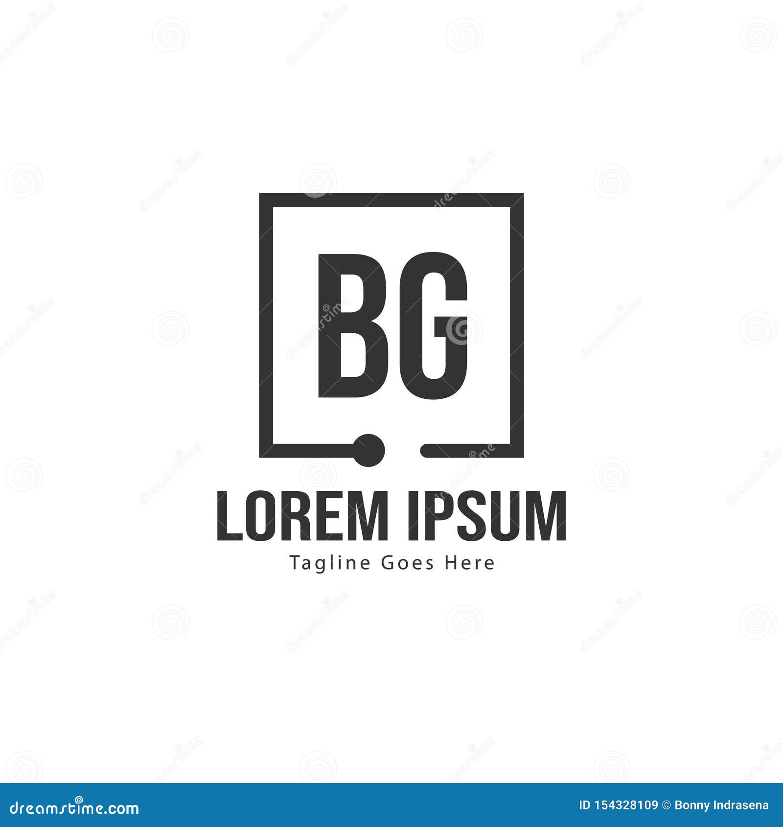 BG Letter Logo Design. Creative Modern BG Letters Icon Illustration ...