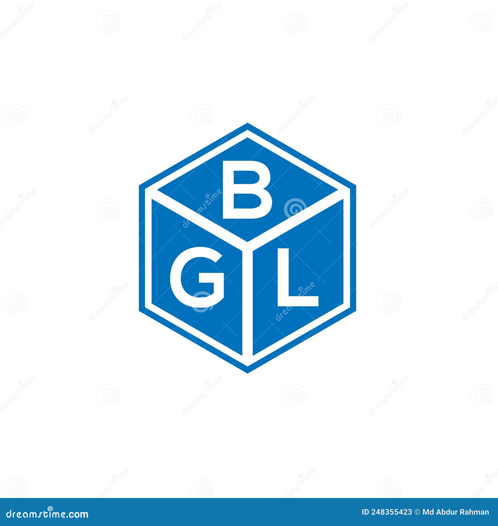 BGL Letter Logo Design on Black Background. BGL Creative Initials ...