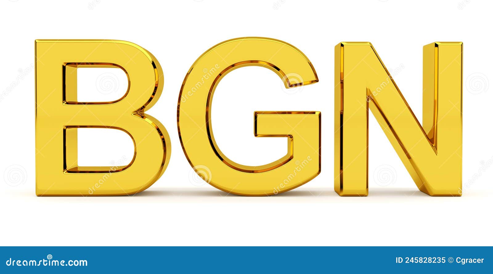 BGN Bulgarian Lev Currency Code Stock Illustration - Illustration of ...