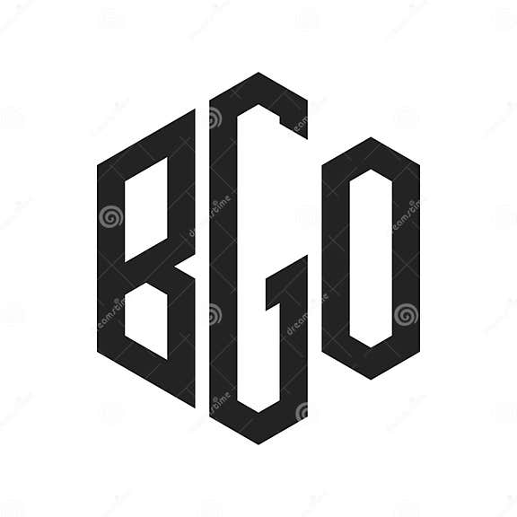 BGO Logo Design. Initial Letter BGO Monogram Logo Using Hexagon Shape ...