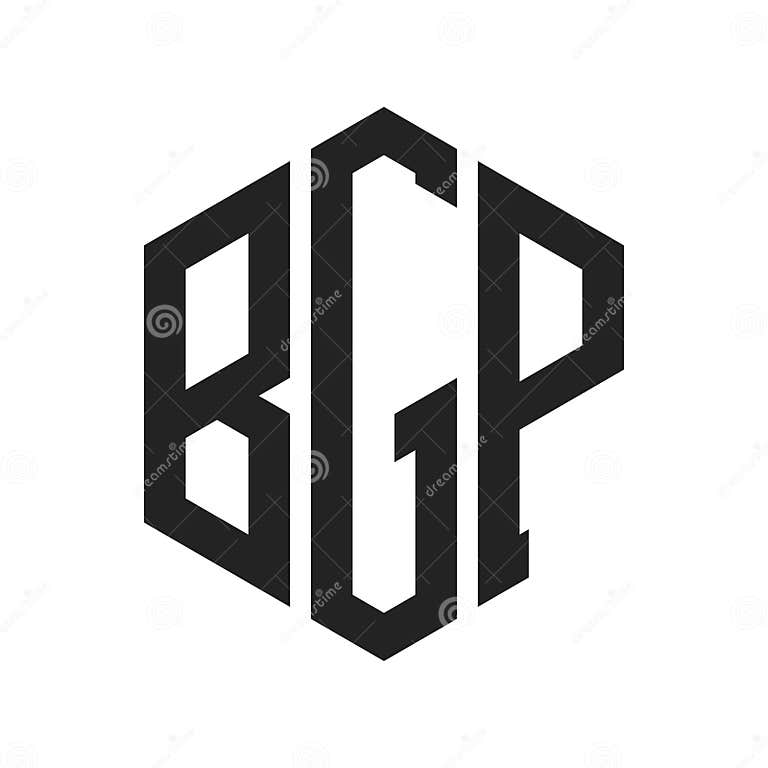 BGP Logo Design. Initial Letter BGP Monogram Logo Using Hexagon Shape ...