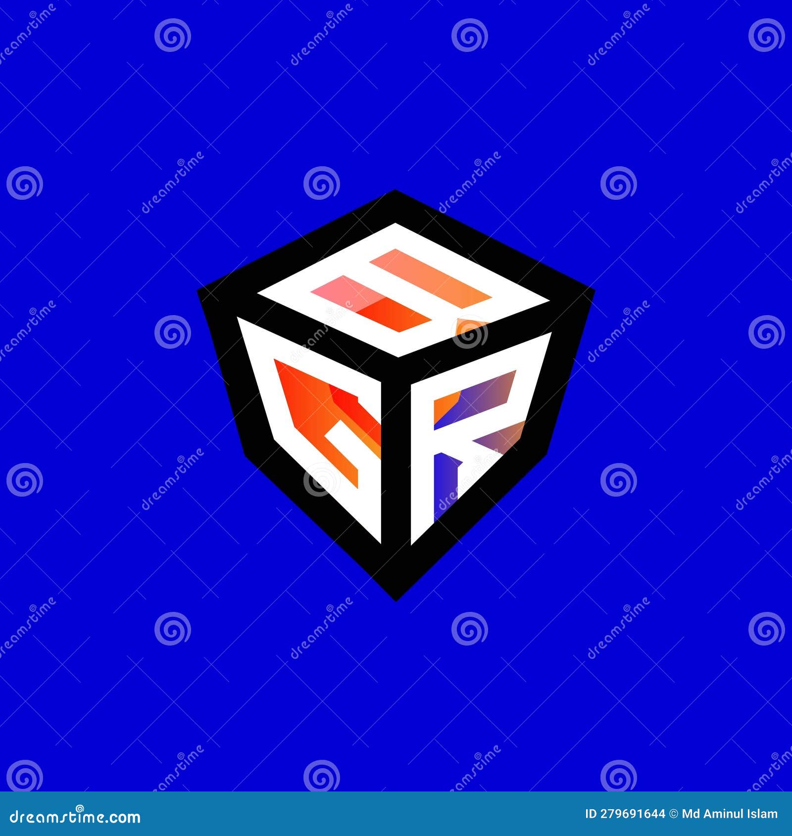 BGR Letter Logo Creative Design with Vector Graphic, BGR Stock Vector ...