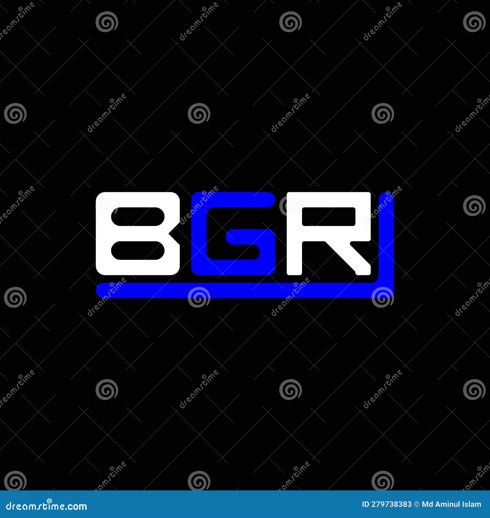 BGR Letter Logo Creative Design with Vector Graphic, BGR Stock Vector ...