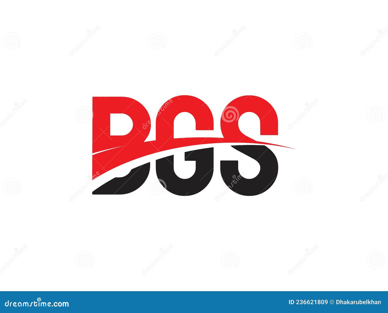 BGS Letter Initial Logo Design Vector Illustration Stock Vector ...