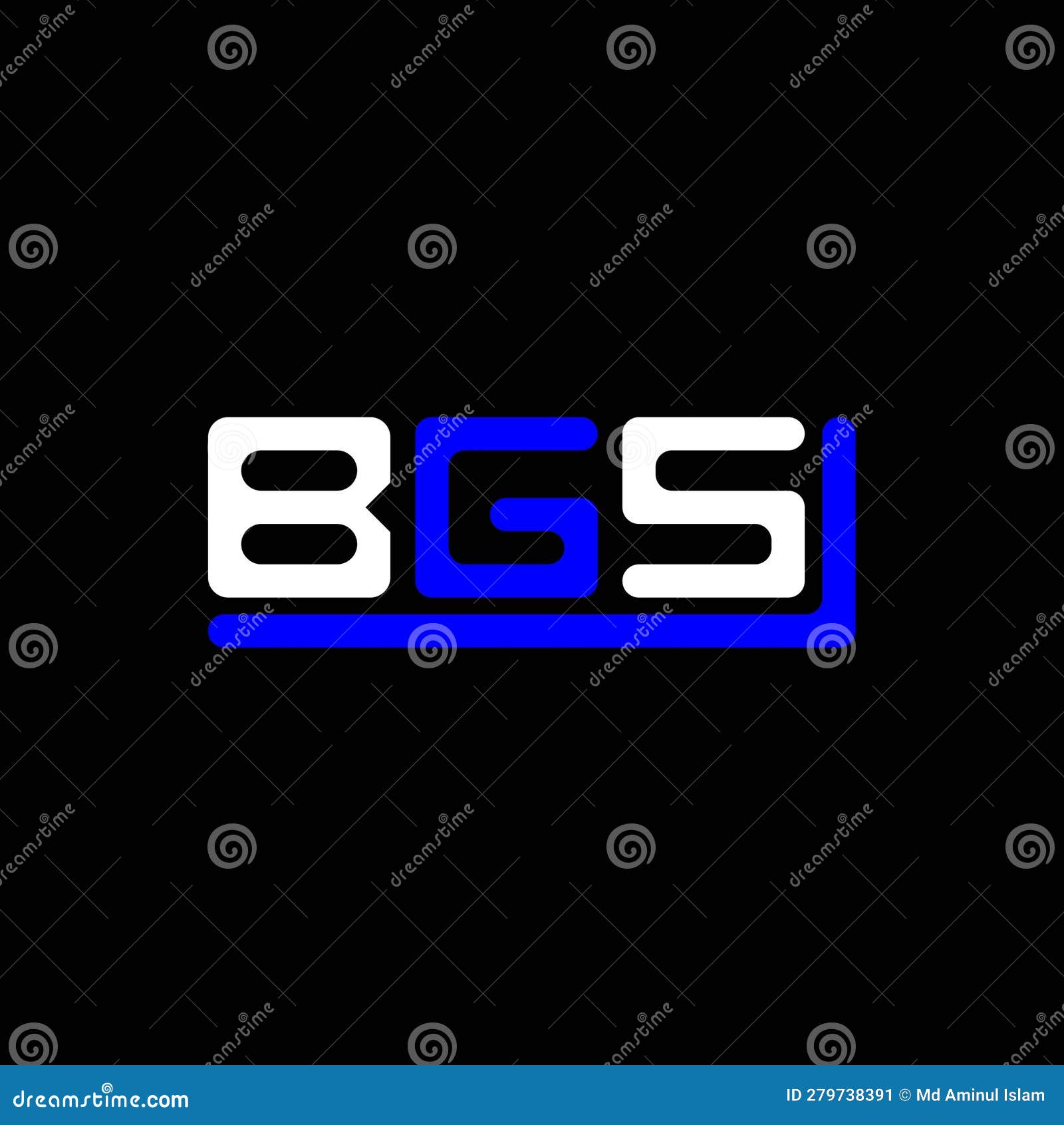 BGS Letter Logo Creative Design with Vector Graphic, BGS Stock Vector ...