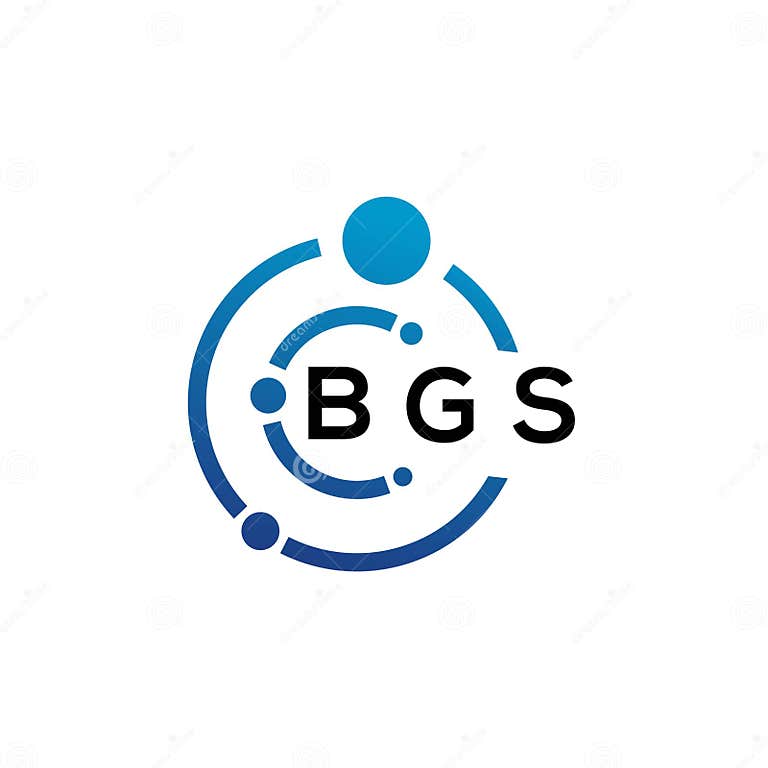 BGS Letter Logo Design on White Background. BGS Creative Initials ...