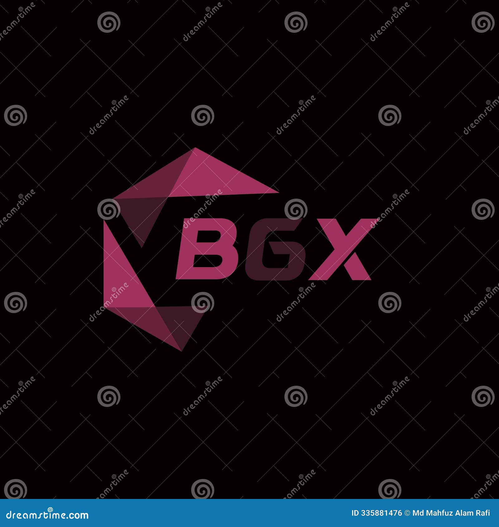 BGX Creative Minimalist Letter Logo. BGX Unique Vector Initials ...