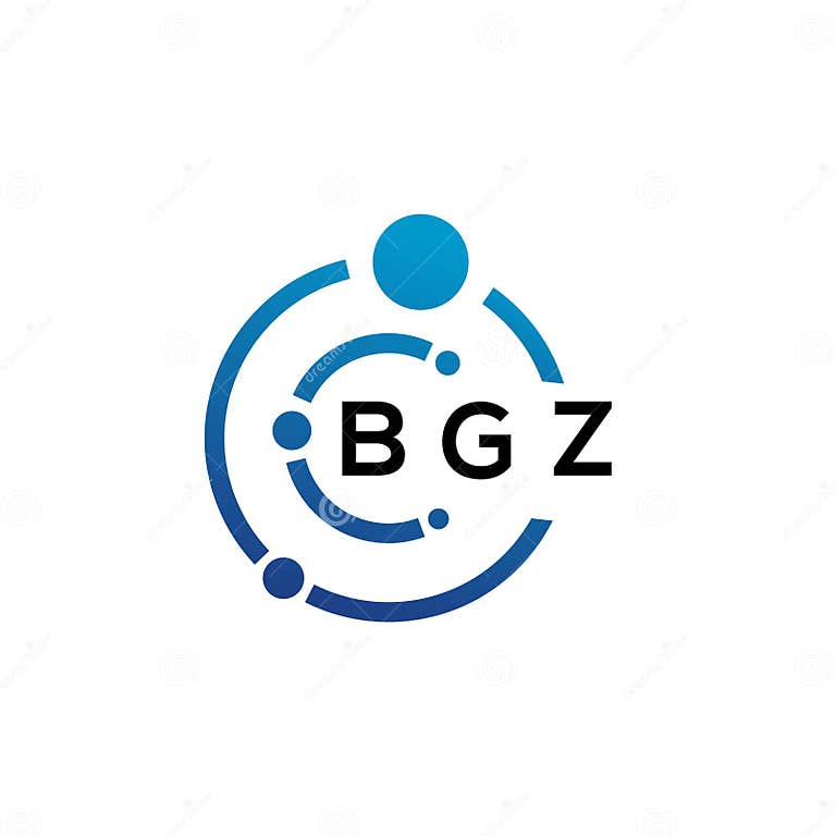 BGZ Letter Logo Design on White Background. BGZ Creative Initials ...