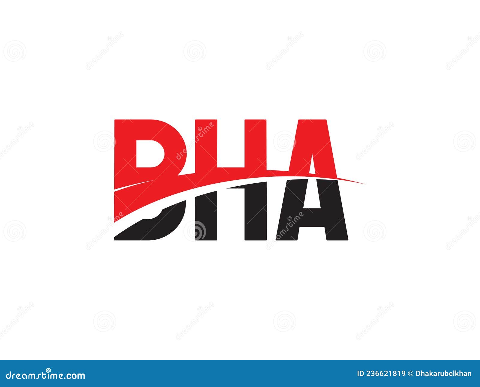 BHA Letter Initial Logo Design Vector Illustration Stock Vector ...