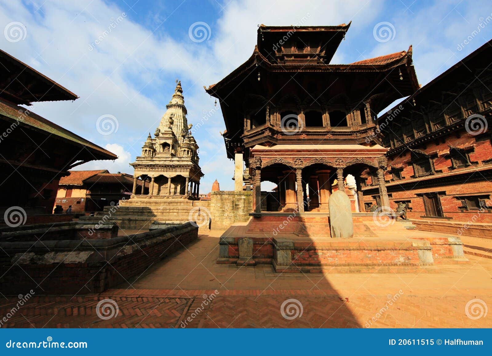 Bhadgaon stock image. Image of nepal, clouds, time, blue - 20611515