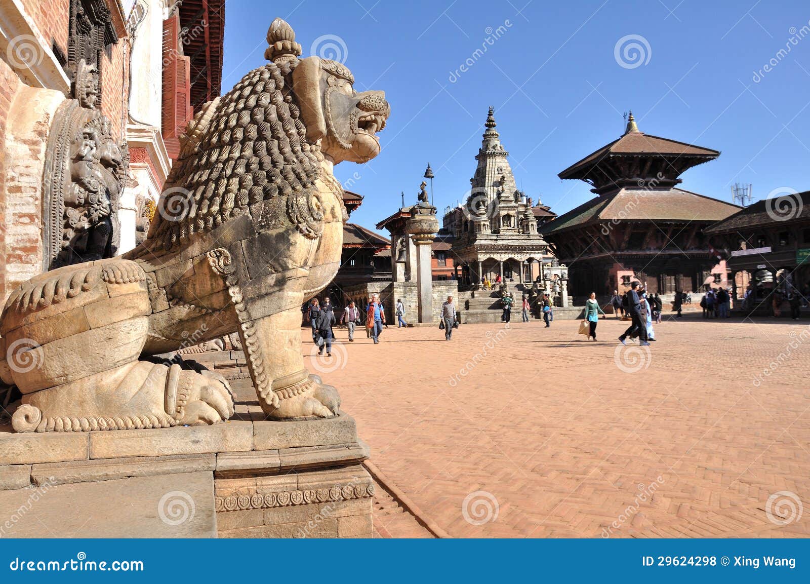 Bhaktapur Durbar Square editorial stock photo. Image of ethnicity ...