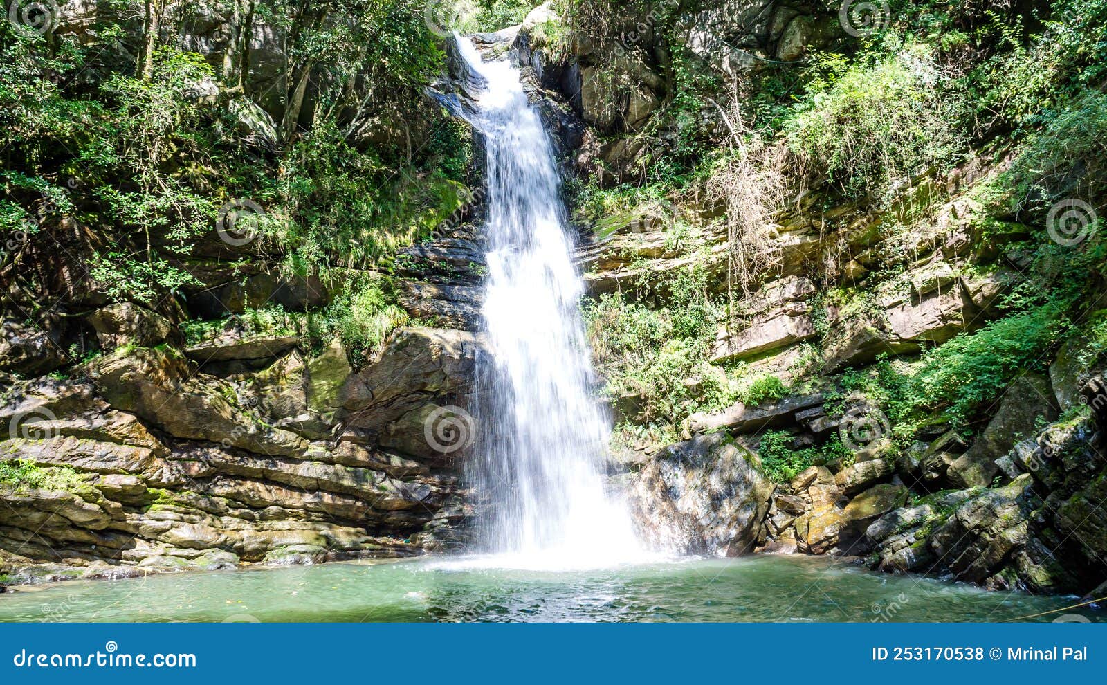 Bhalu Gaad Waterfall, Mukteshwar, Uttarakhand Stock Photo - Image of ...