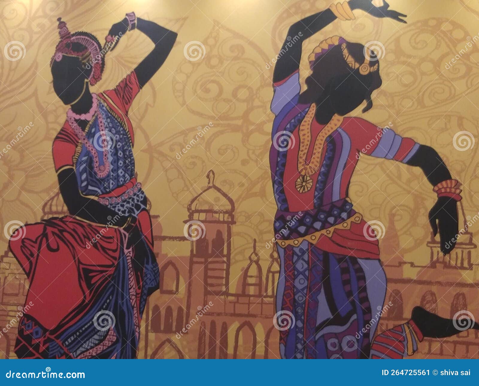 Bharatanatyam Classical Poster Stock Image - Image of bharatanatyam ...