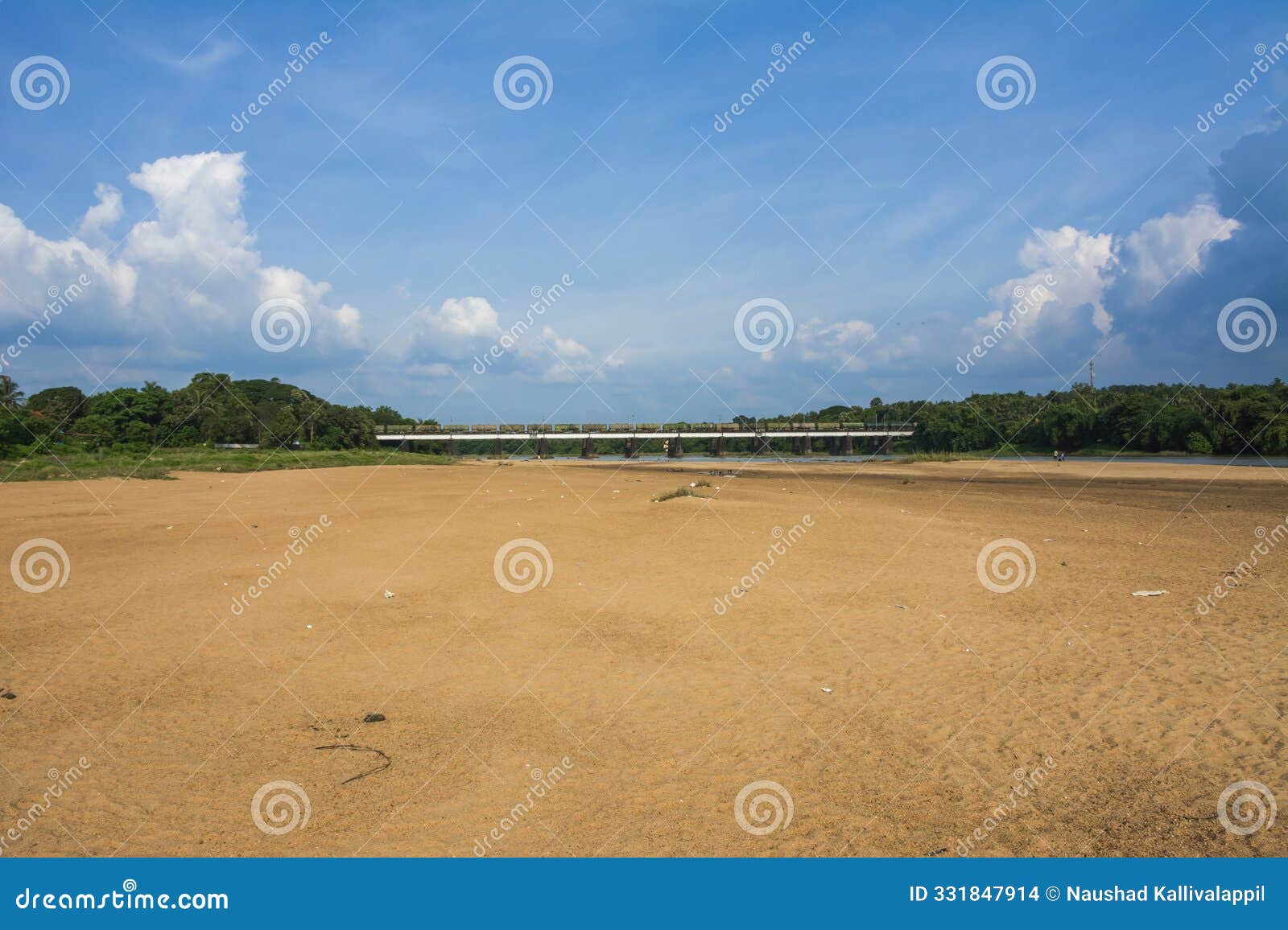 Bharathapuzha river bridge stock photo. Image of greenery - 331847914