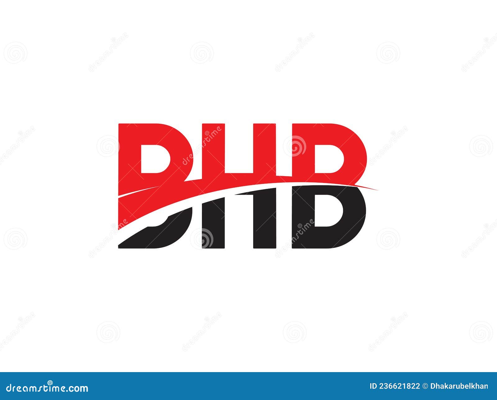 BHB Letter Initial Logo Design Vector Illustration Stock Vector ...