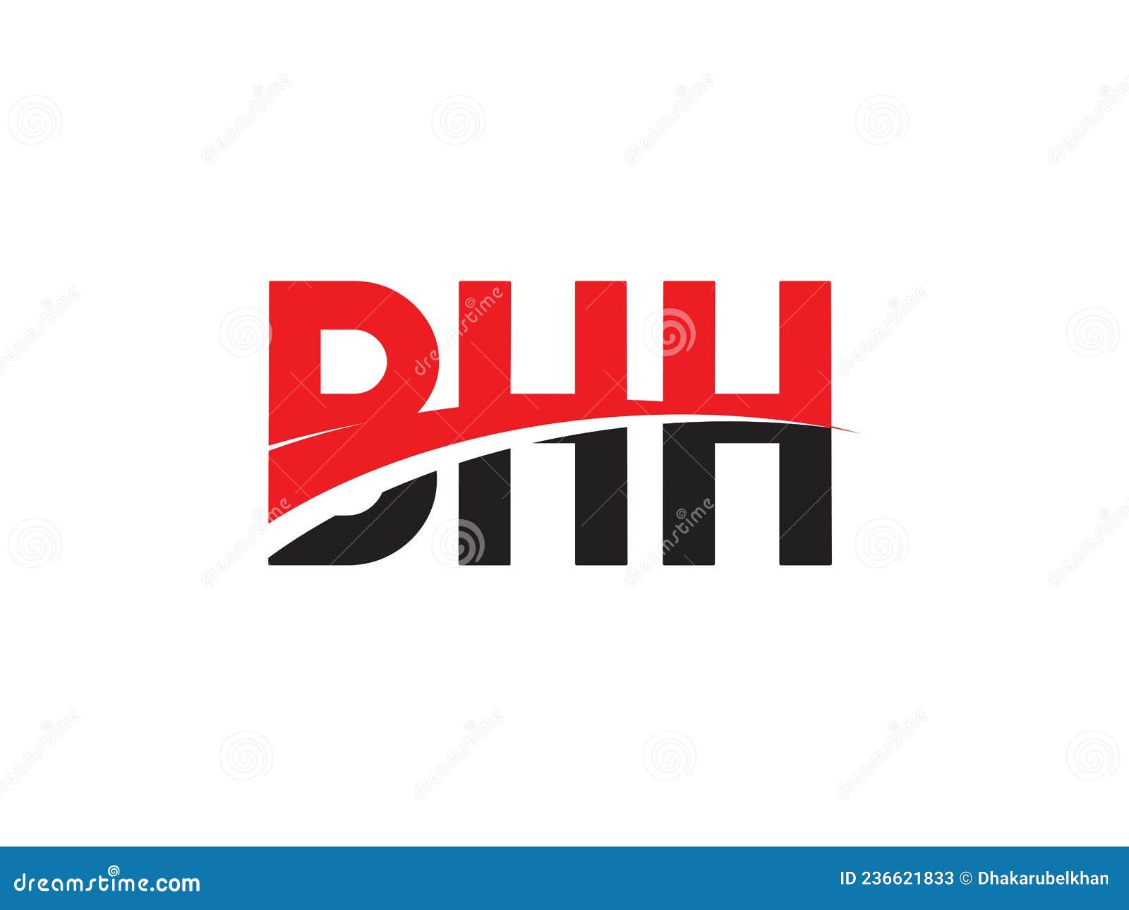 BHH Letter Initial Logo Design Vector Illustration Stock Vector ...