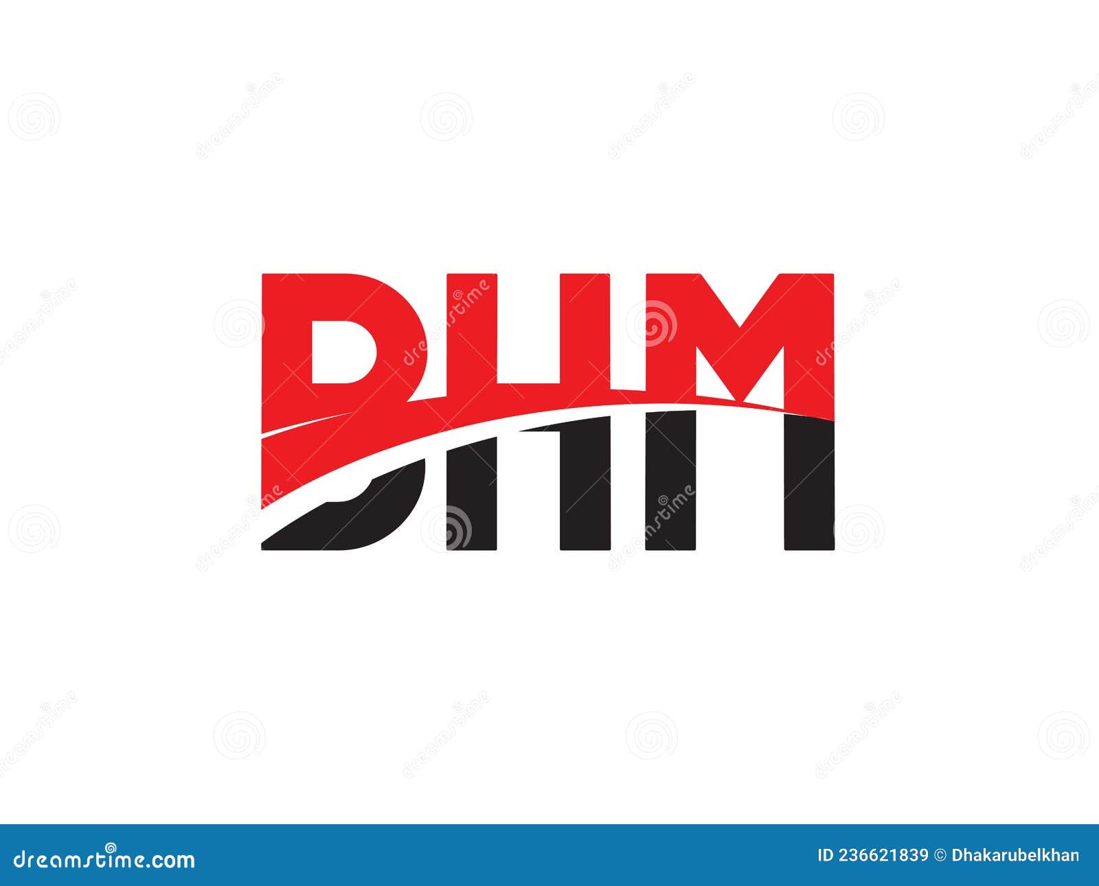 BHM Letter Initial Logo Design Vector Illustration Stock Vector ...