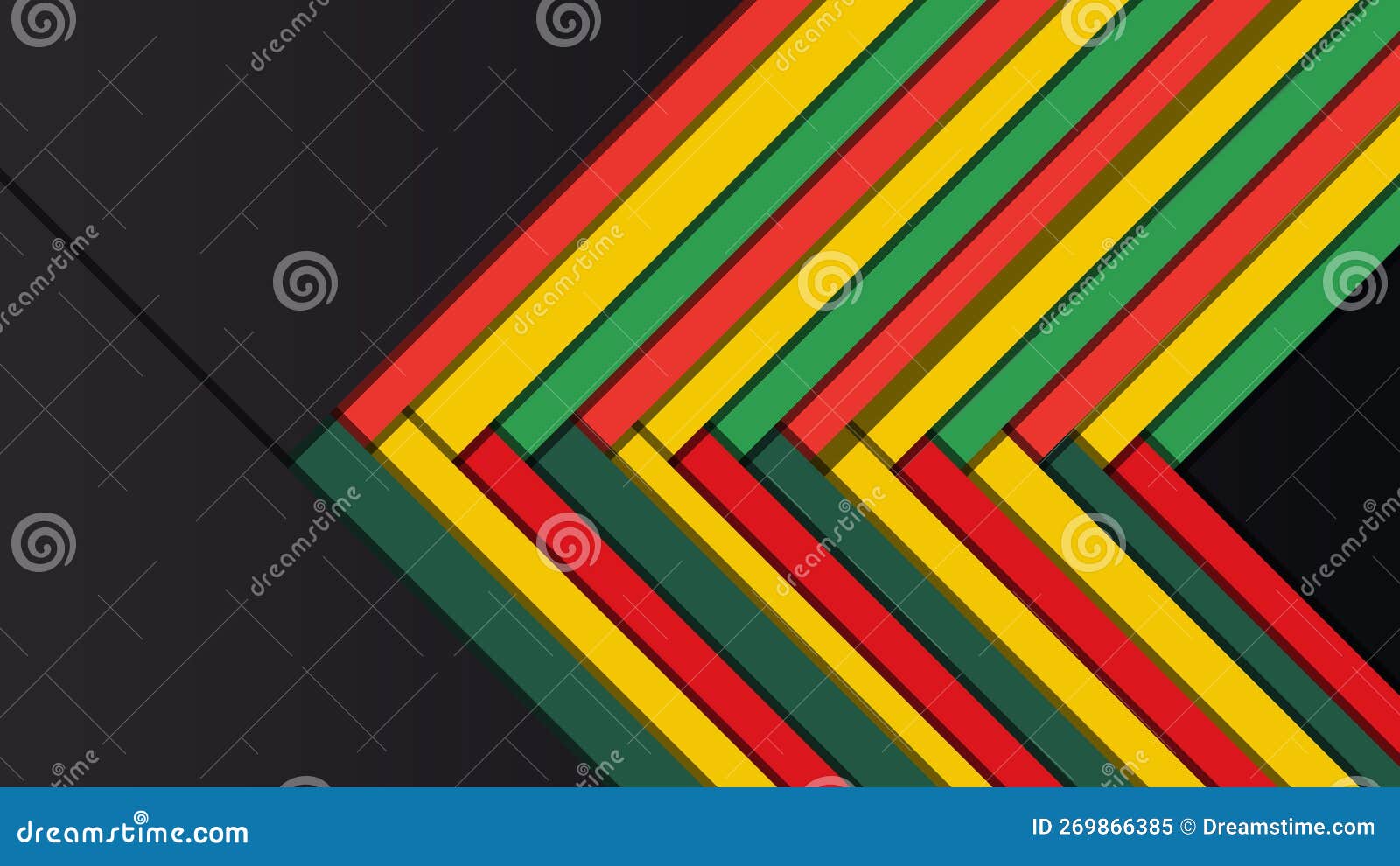 Black History Month, Paper Black, Red, Yellow, Green Background ...