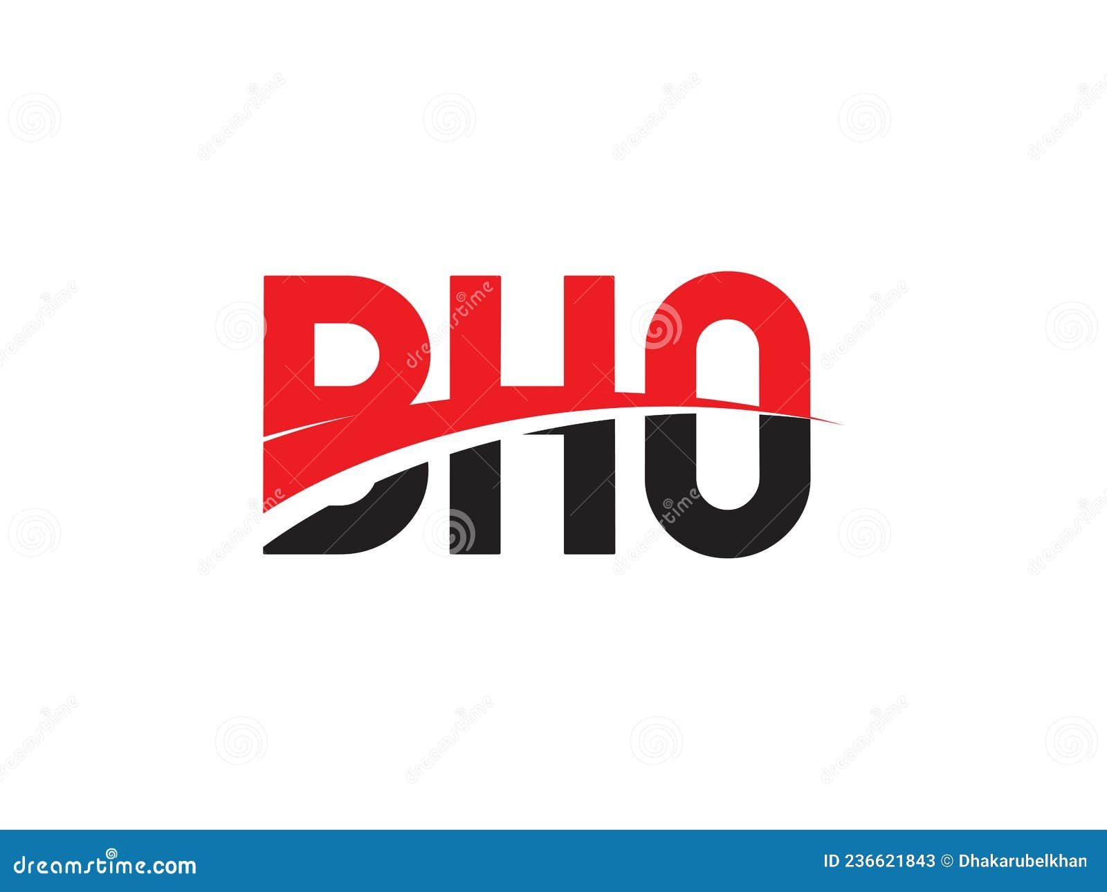 BHO Letter Initial Logo Design Vector Illustration Stock Vector ...