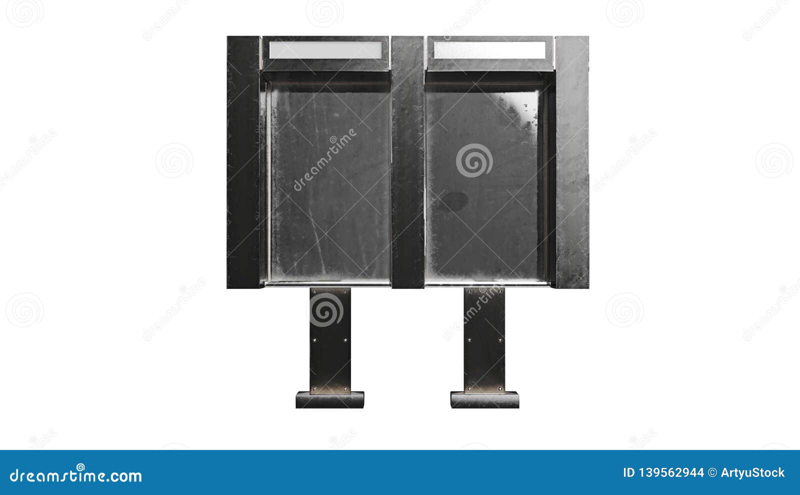 Bhone booth, front view stock illustration. Illustration of board ...
