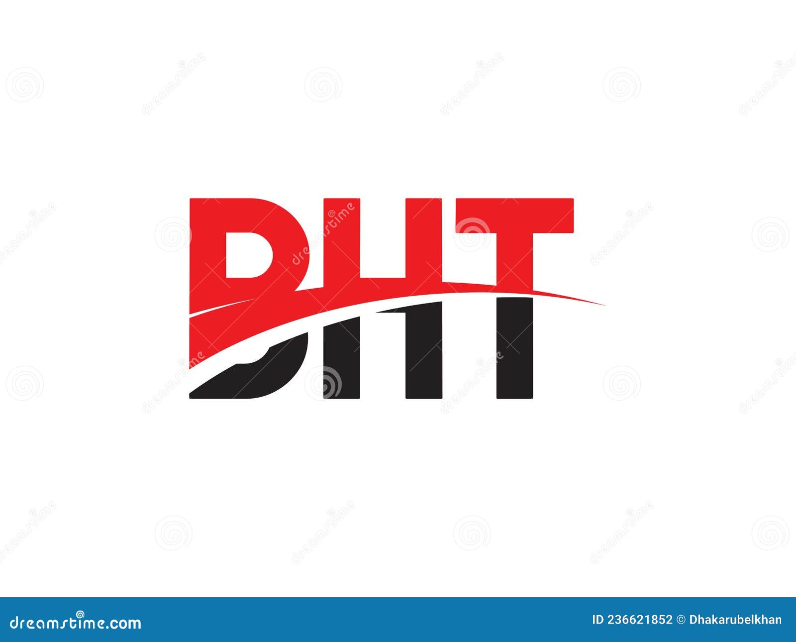 BHT Letter Initial Logo Design Vector Illustration Stock Vector ...