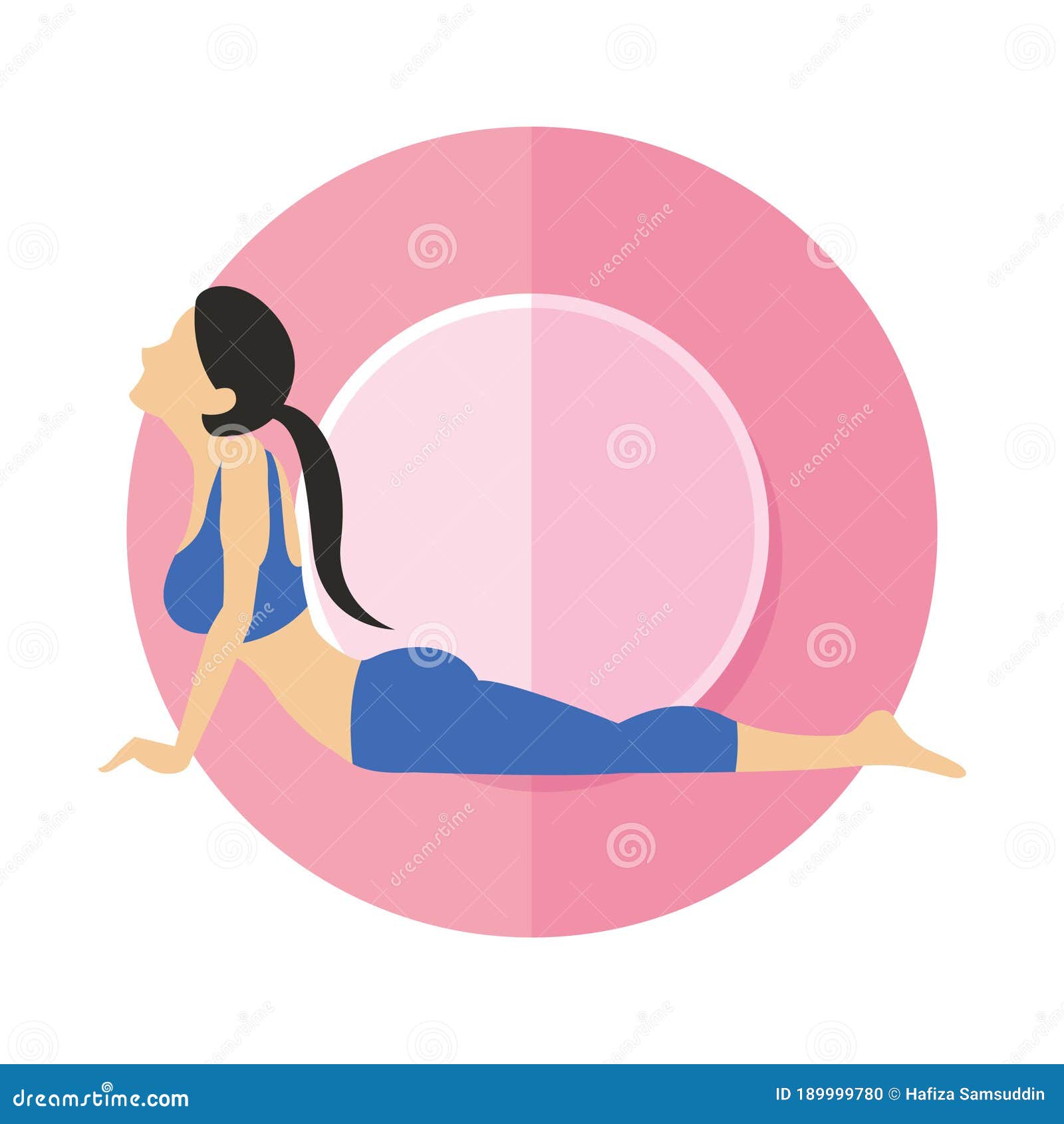 Bhujangasana. Vector Illustration Decorative Design Stock Vector ...