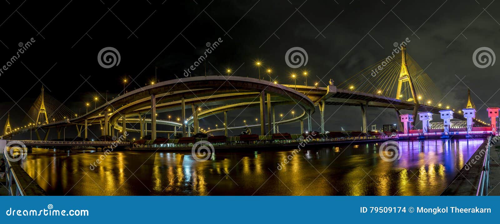 Bridge At Night, Panjim Bridge Over The Mandovi River, Atal Setu In Goa ...