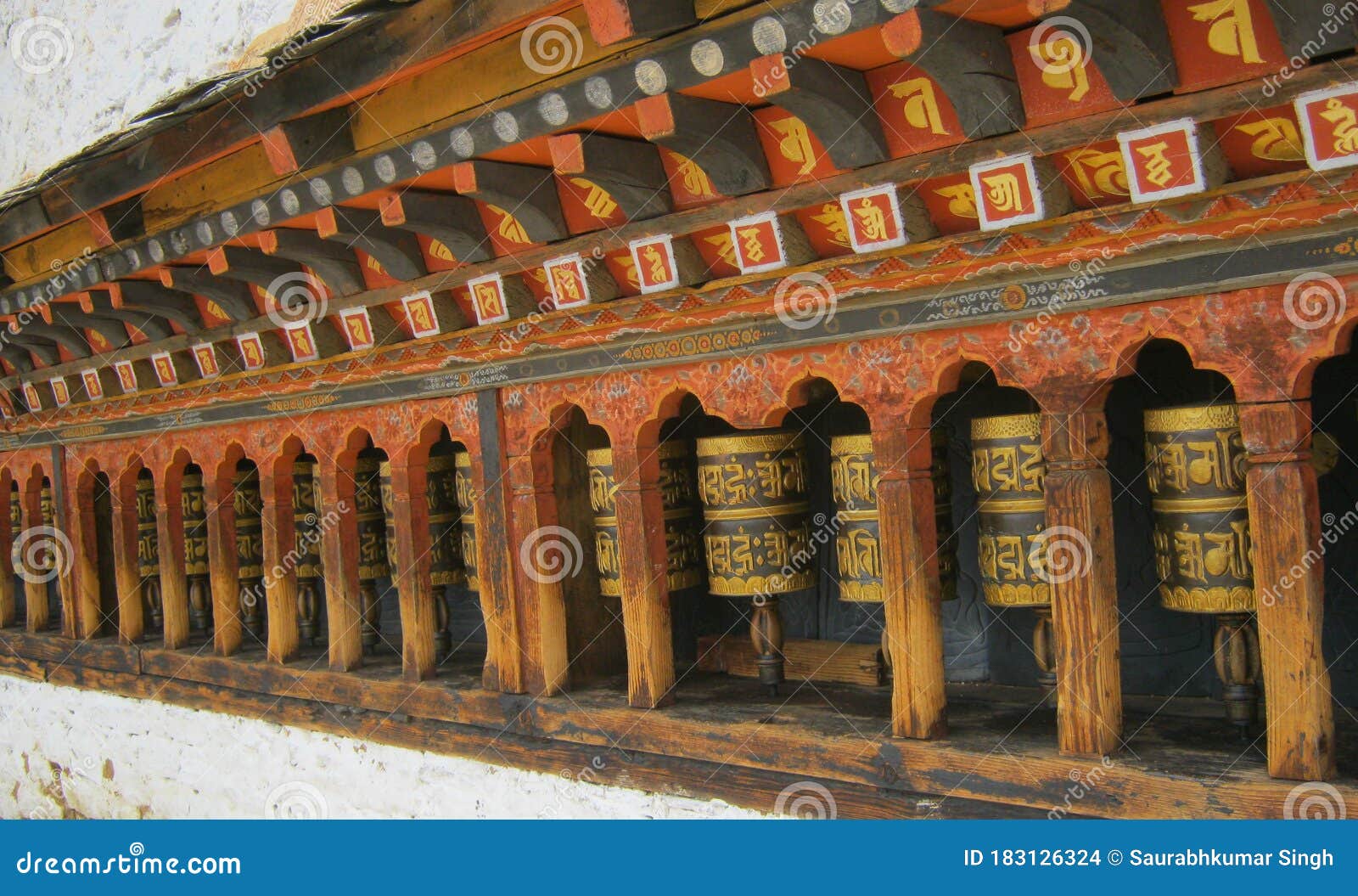 Bhutan/Buddhist Temples Buddhist Temple in Paro Valley, Bhutan Stock ...
