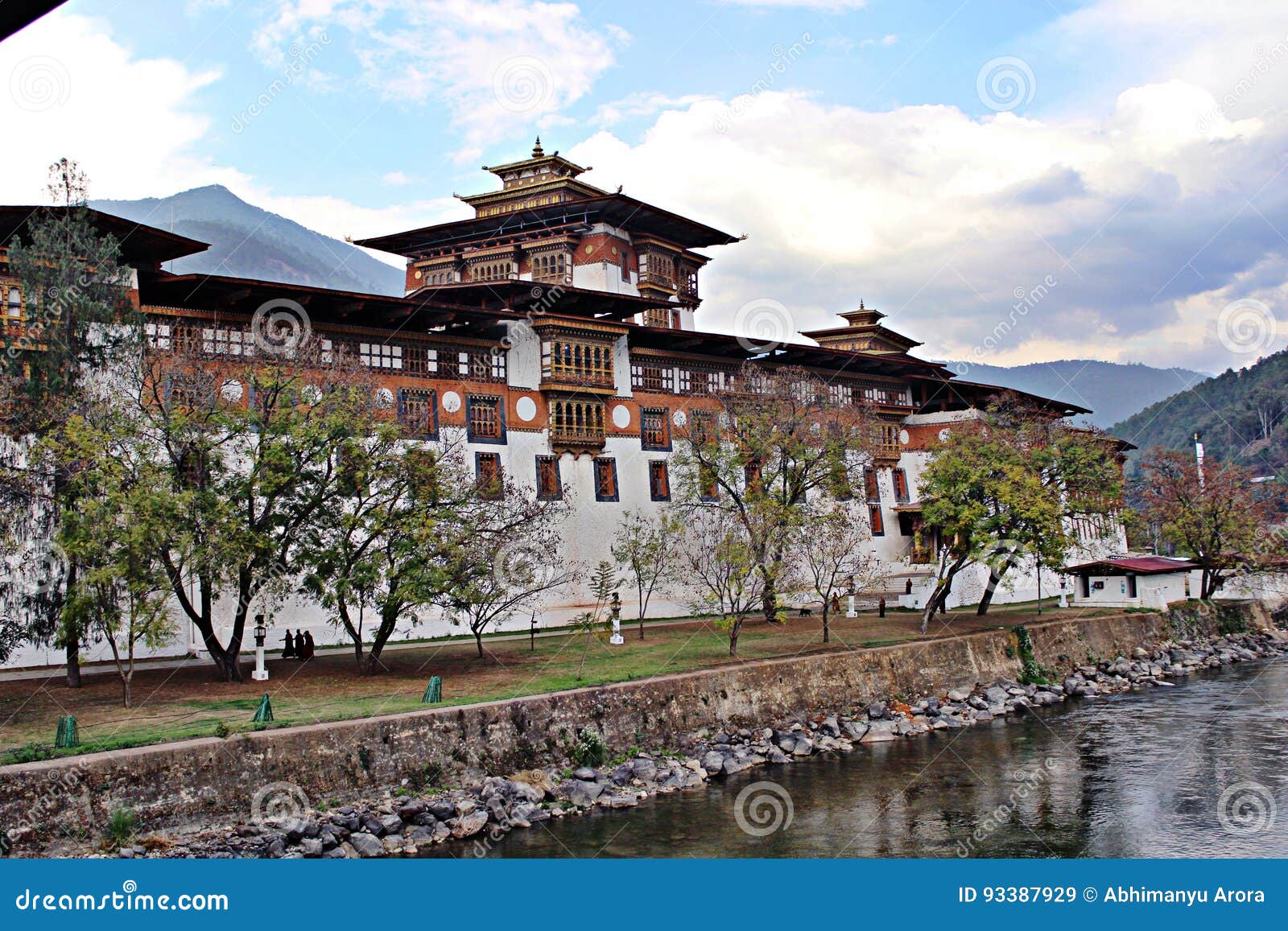 Bhutan stock image. Image of thimpu, buddhism, river - 93387929