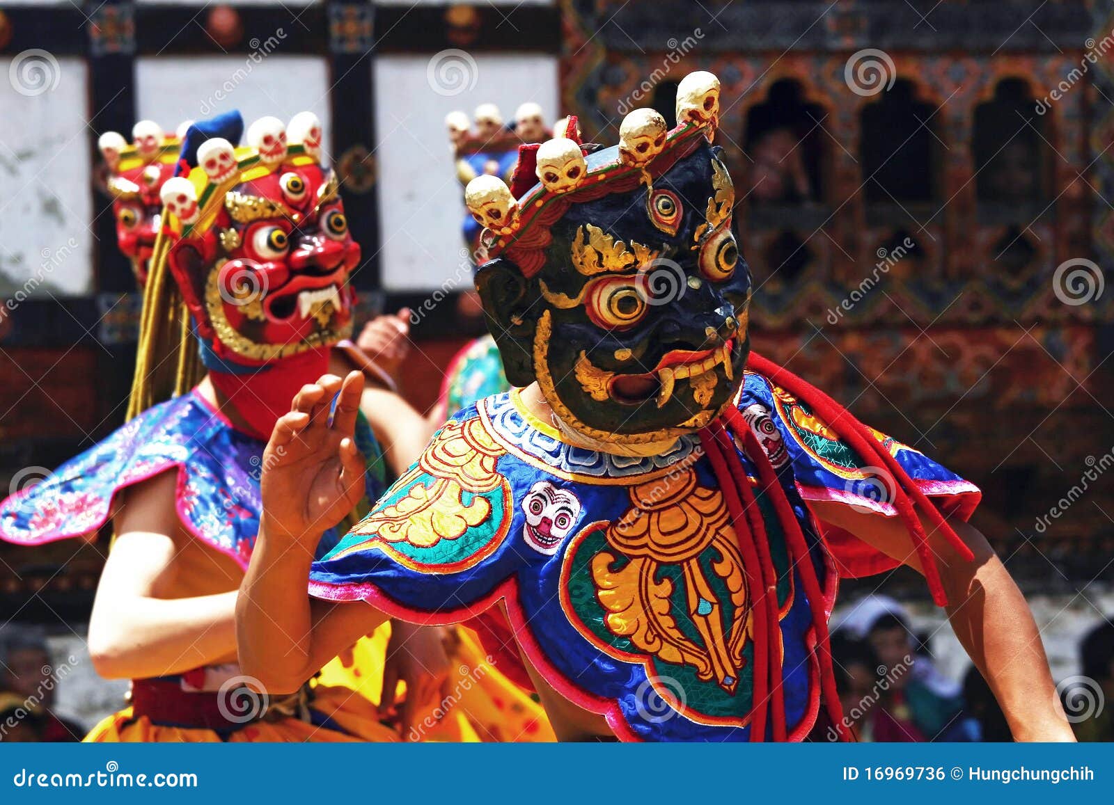 Bhutan masked festival editorial photo. Image of buddha - 16969736